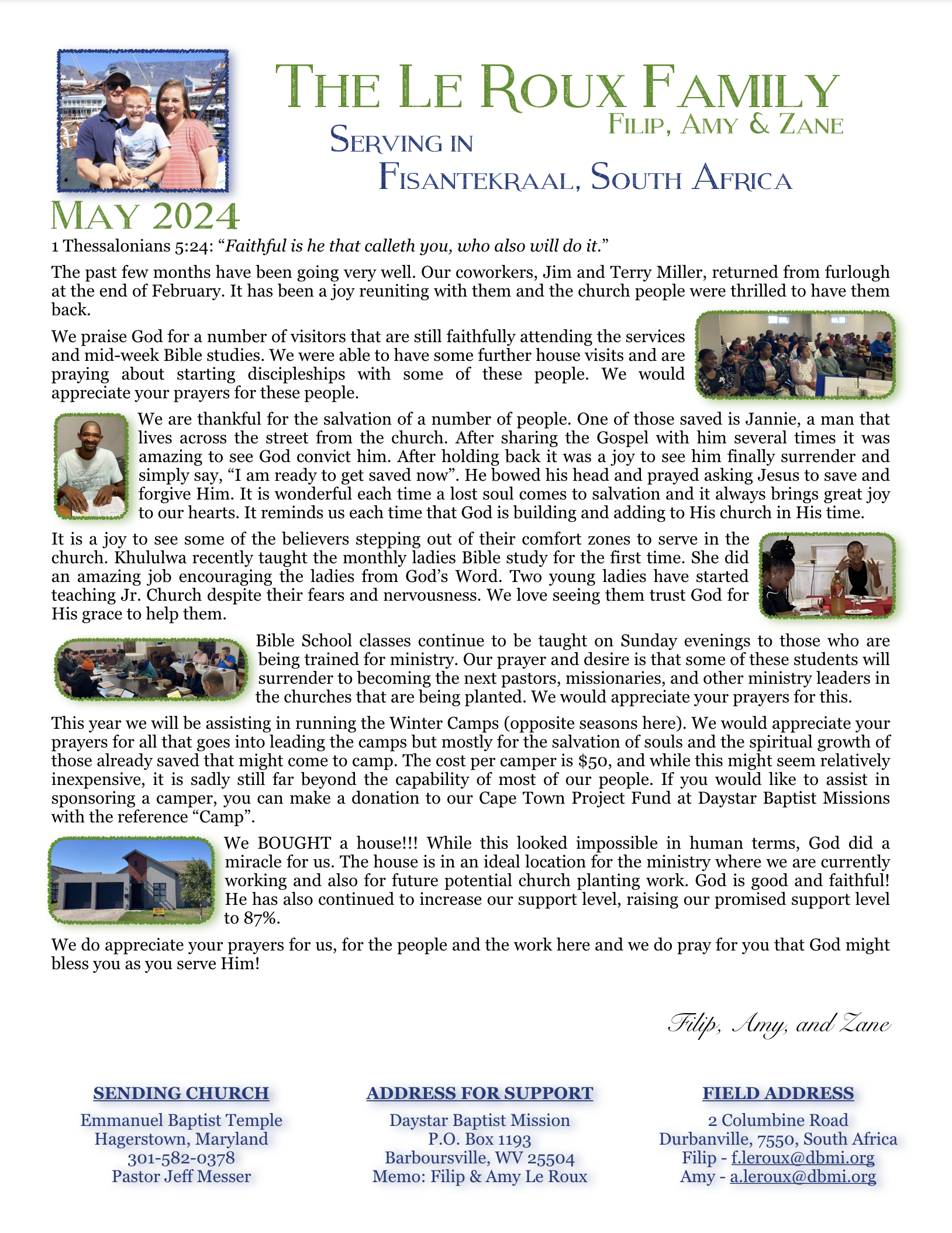 Filip and Amy Le Roux